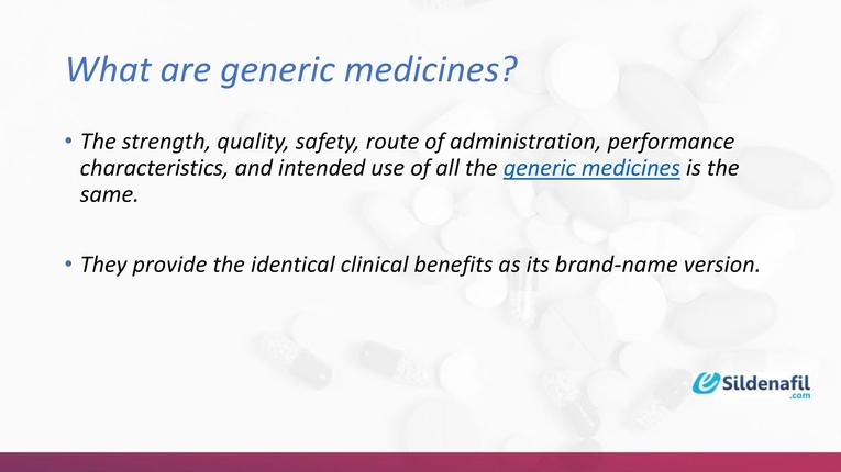 All about Generic Medicines and its facts